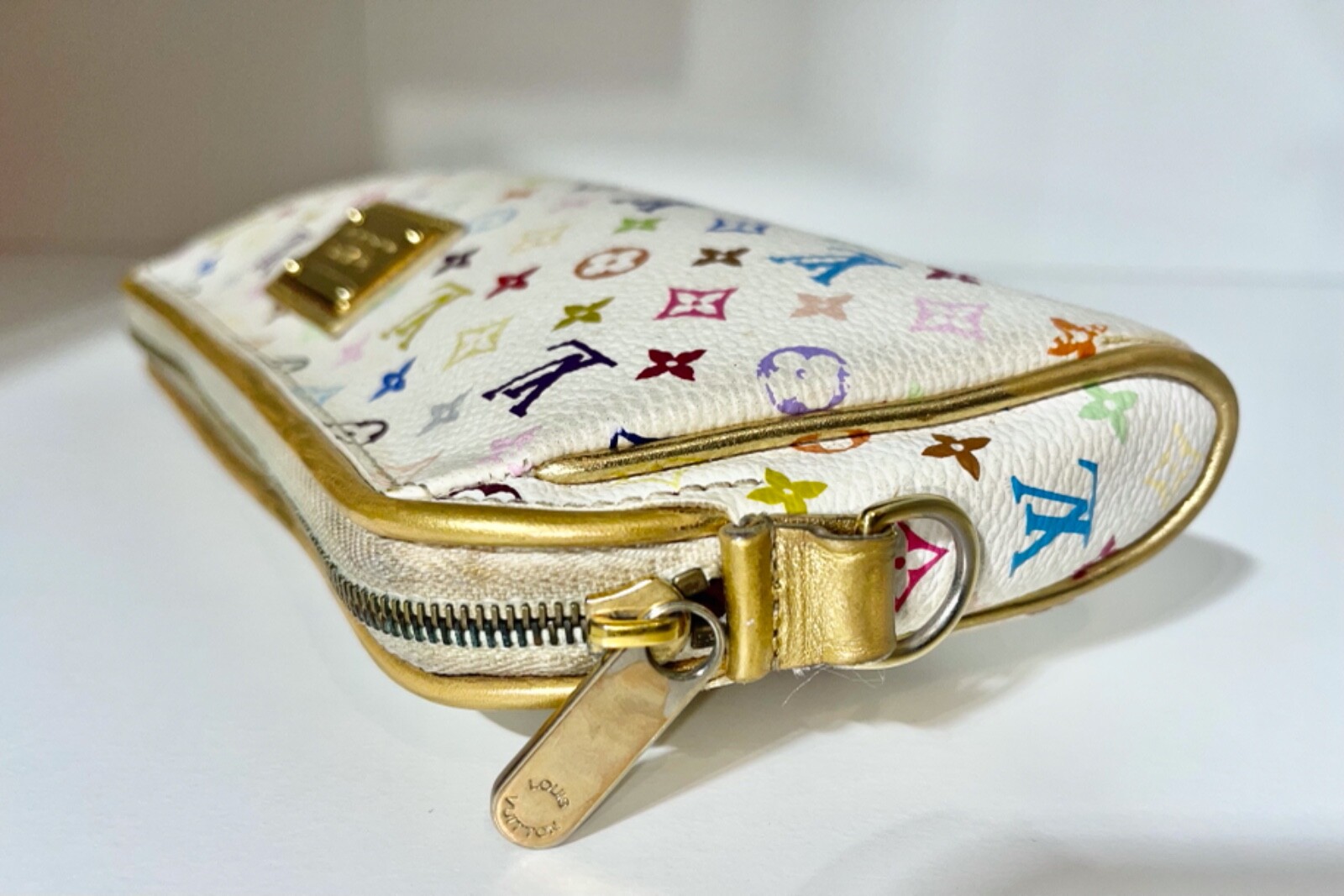 Authentic Louis Vuitton Multicolor Monogram Canvas Le… - Gem