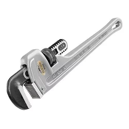 RIDGID 31090 10" STRAIGHT ALUMINUM PIPE WRENCH USA NEW SALE | eBay
