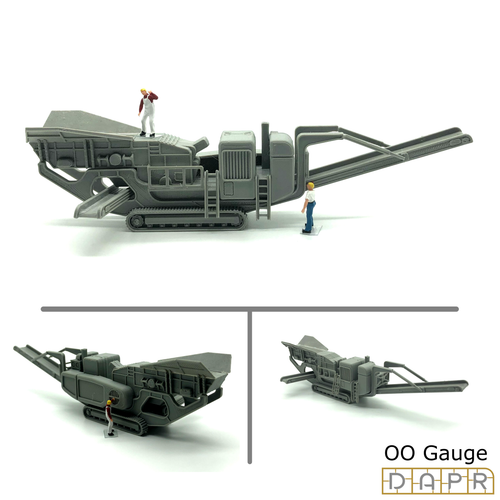 DAPR- OO Gauge Model Railway Scenery Building Kit - Mobile Rock Crusher ...