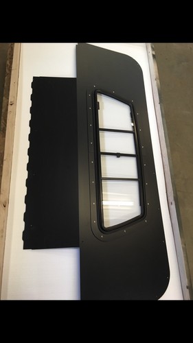 MILITARY HUMVEE 4-Man Rear ALUMINUM iron Curtain + Sliding Window M998 ...