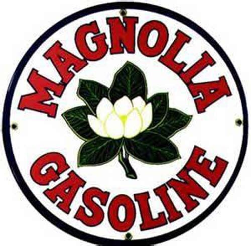 Magnolia Gasoline Porcelain Advertising Sign | eBay