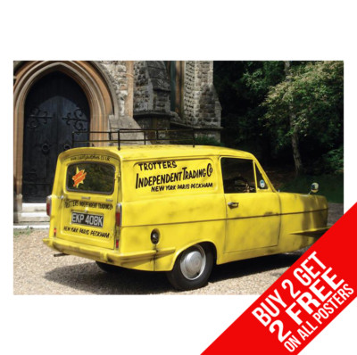 ONLY FOOLS AND HORSES ROBIN RELIANT REGAL VAN A4 A3 SIZE - BUY 2 GET ...