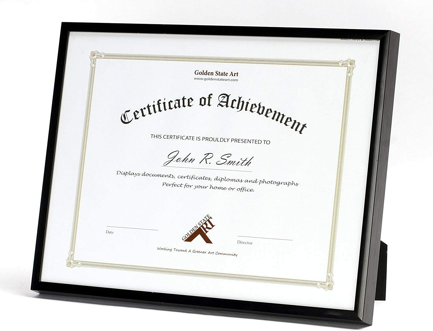 8.5x11 Document Frame Easel Stand for Diplomas Certificates Pictures ...
