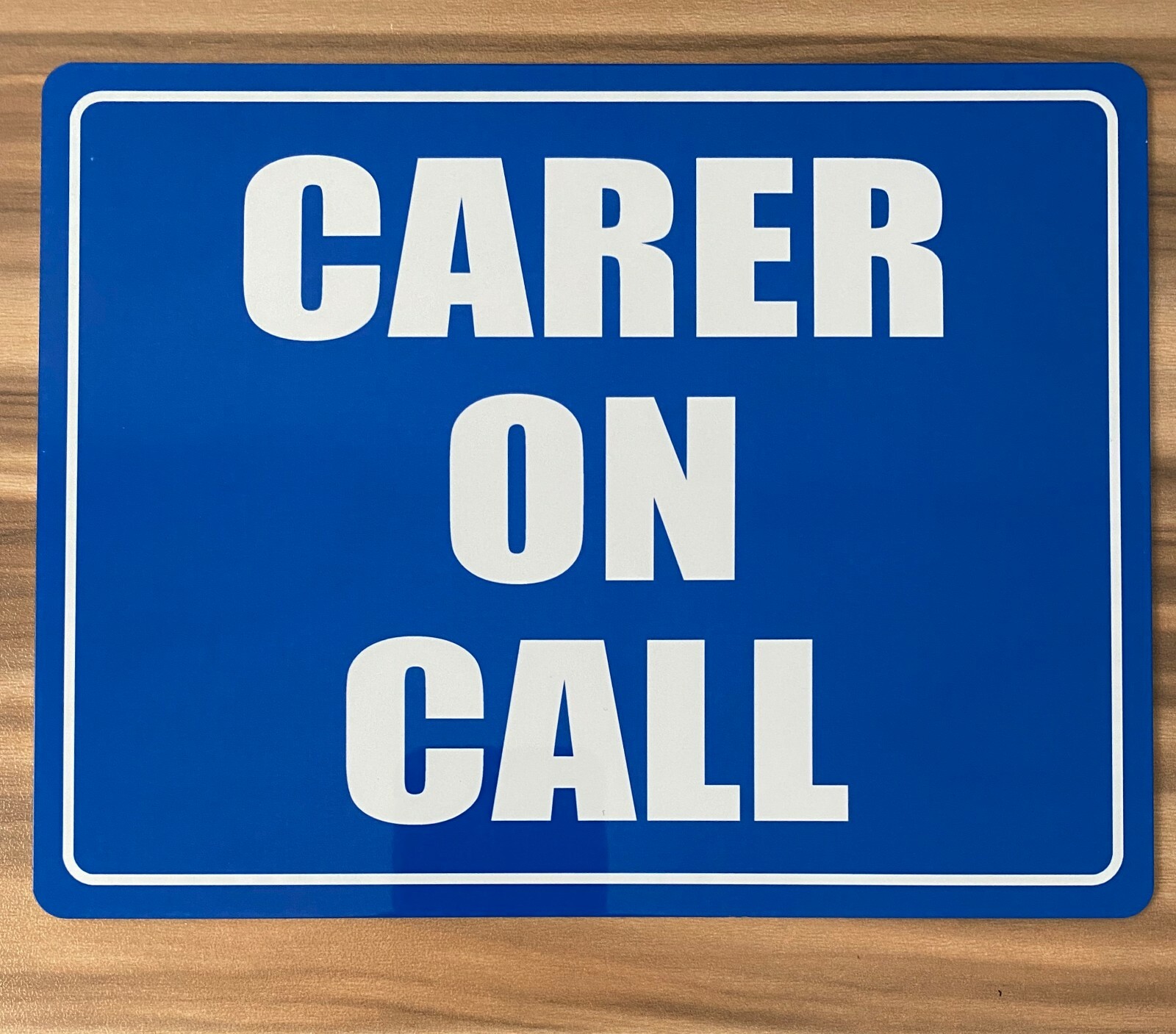 On Call Signs Carer Nurse Doctor Paramedic home Car Aluminium ...