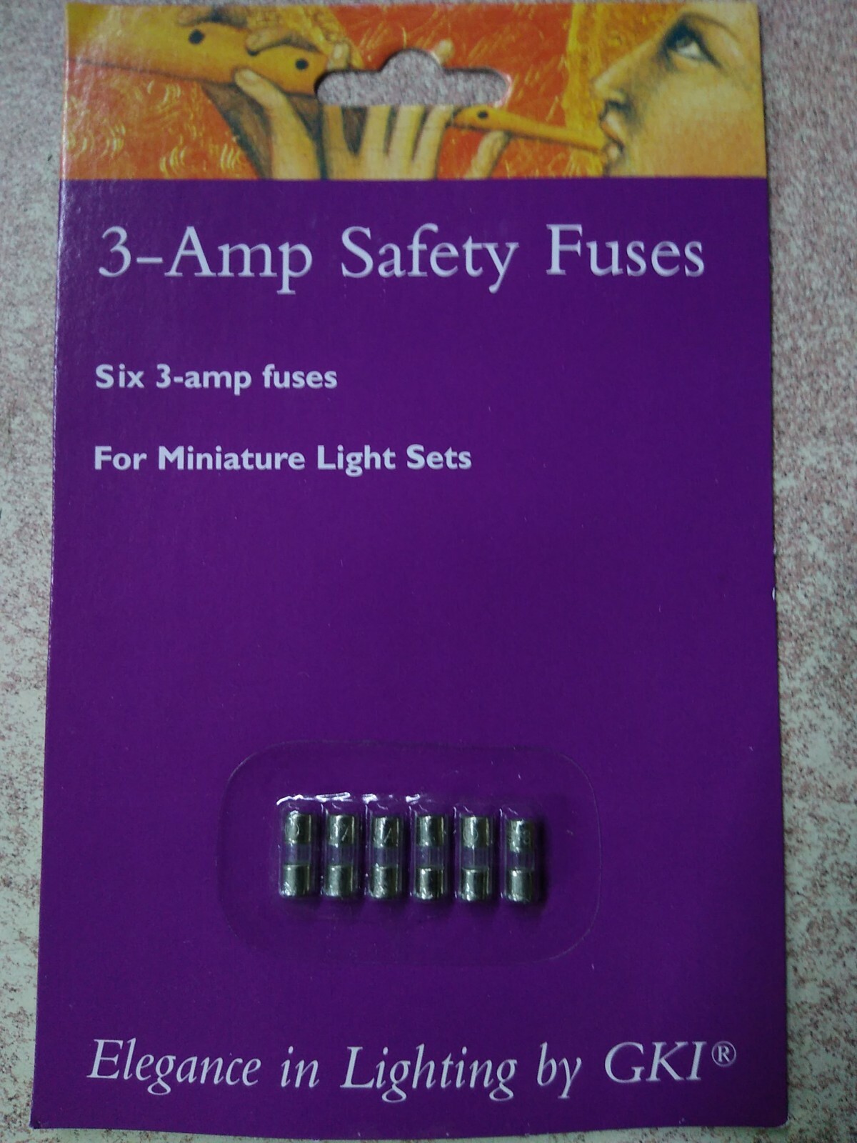 2 Pack Of 6 3Amp Ampere Safety Fuses For String Along Christmas Light ...