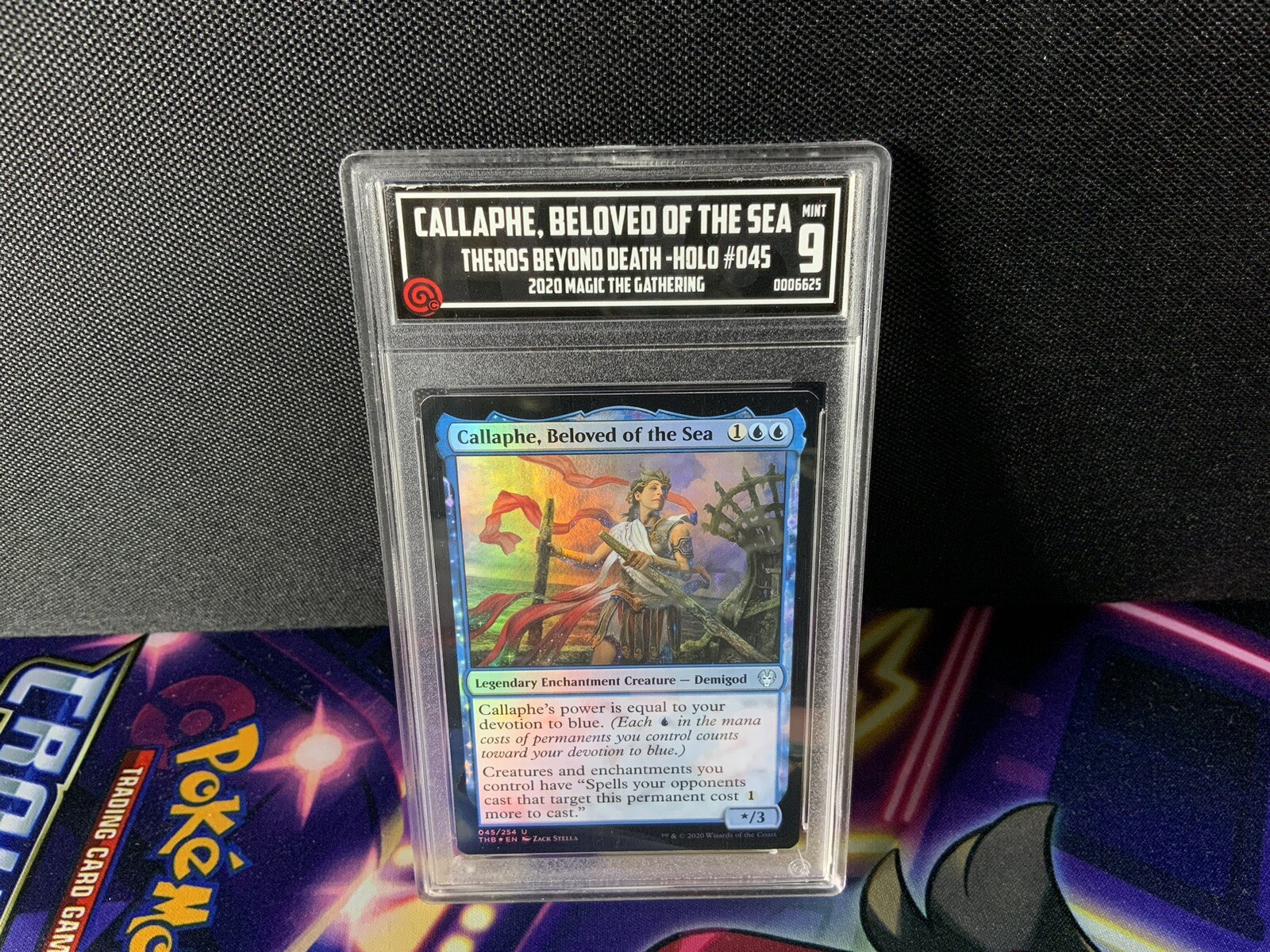 TCCG 9 Callaphe, Beloved of the Sea | FOIL Theros Beyond | MTG Graded Commander | eBay