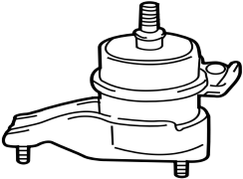 12372-28250 Toyota Insulator, engine mounting, lh(for transverse engine ...