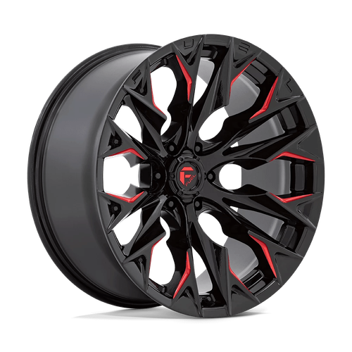 Fuel Off-Road D823 Flame 22X10 -18 Gloss Black & Red Wheel 6X139.7 6X5 ...