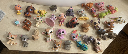 Little PET SHOP LPS Hasbro Lot Of 34 Mixed Figures Dog, Cat, Monkey ...