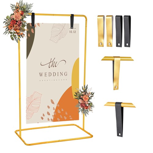 Wedding Welcome Sign Stand, 68”x31”x 20” Heavy Duty Easel Stand for ...