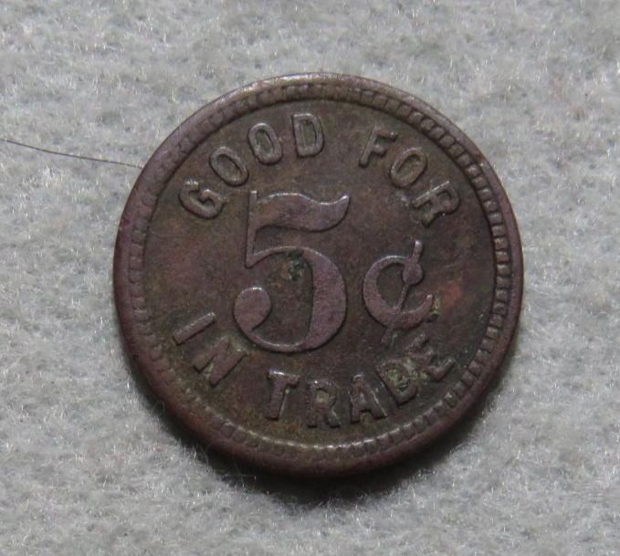CARLYLE, MONTANA NOVAKS PARLOR SOFT DRINK 5¢ TOKEN | eBay