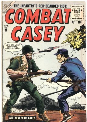 COMBAT CASEY #21-1955-SALUTE TO US 1st DIVISION-COMMIE TENNIS SHOES-WAR ...