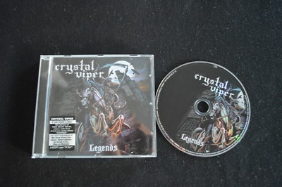 CRYSTAL VIPER LEGENDS RARE CD + FRONT HYPE STICKER! POLISH HEAVY METAL ...