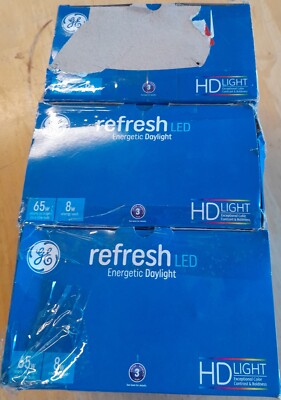 GE Daylight Refresh LED Light Bulbs 65/8-Watt BR30 HD Energetic ...