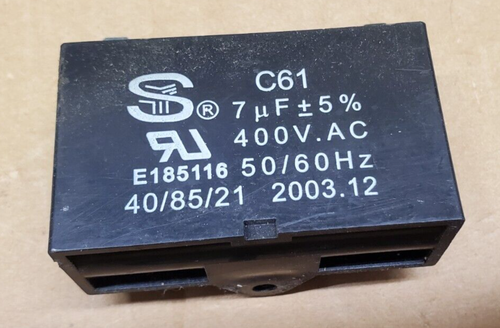 OEM C61 7uf 400VAC e185116 capacitor | eBay