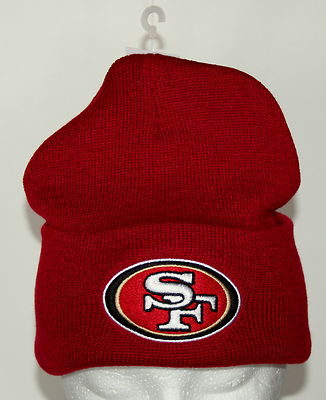 San Francisco 49ers Superbowl Team NFL Football Red Knit Cap Hat New ...