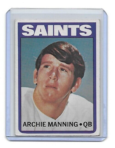 1972 Topps - Archie Manning - Rookie RC #55 New Orleans Saints | eBay
