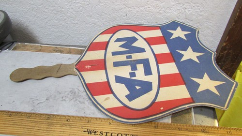 vintage cardboard advertising fan, MFA Farmer Insurance, Washington ...