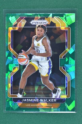 JASMINE WALKER 2022 Panini Prizm WNBA GREEN ICE Las Angeles Sparks #37 ...