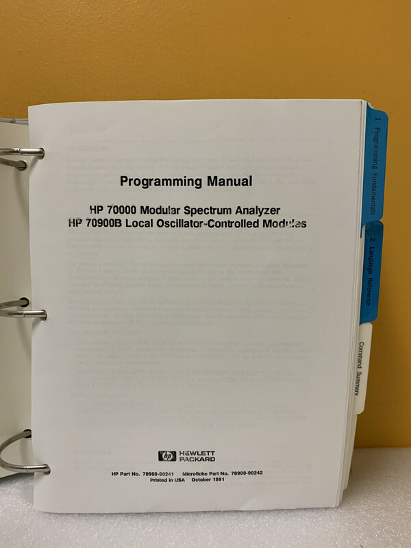 HP 70900-90241 70000 Modular Spectrum Analyzer + 70900B Module ...