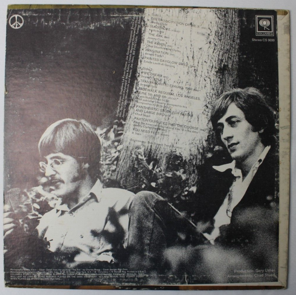 CHAD STUART & JEREMY CLYDE THE ARK 2 EYE LP 12" VINYL RECORD CS9699 ...