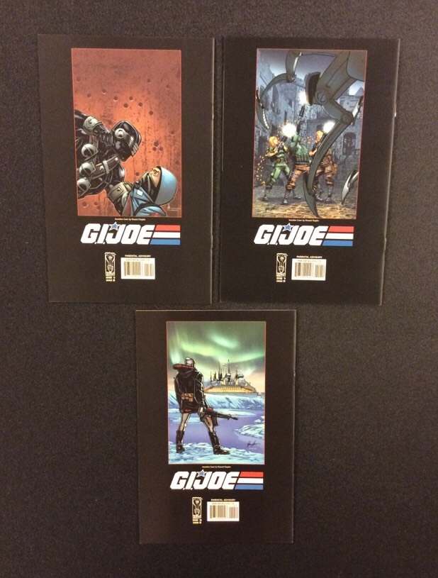 GI JOE Variant Cover Comic Books Lot of 7 IDW Retailer Incentives Snake ...