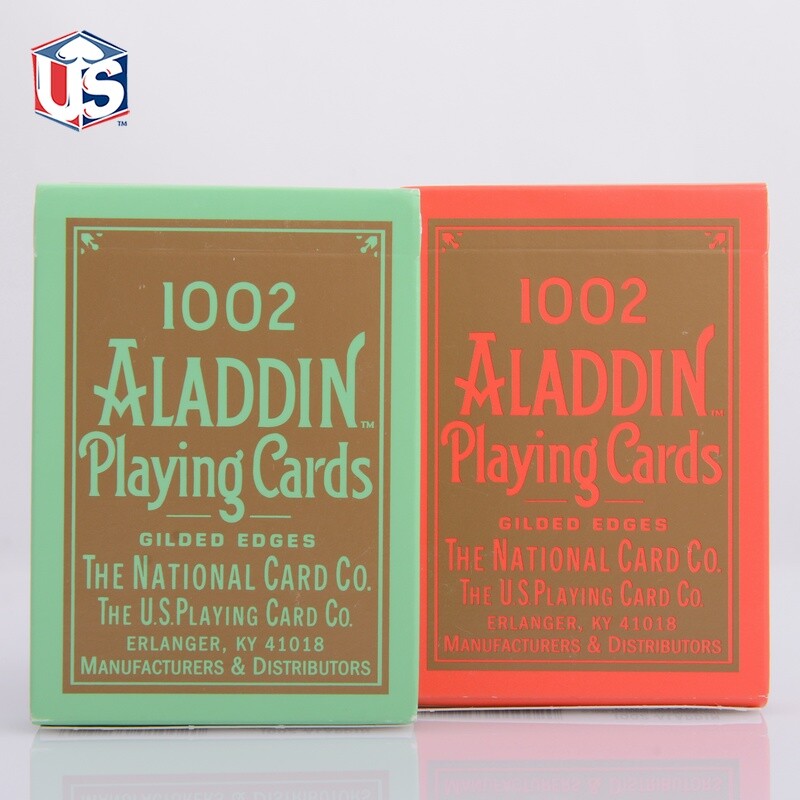 Set of 1002 Aladdin Playing Cards (Red & Green) - Vintage (Read ...