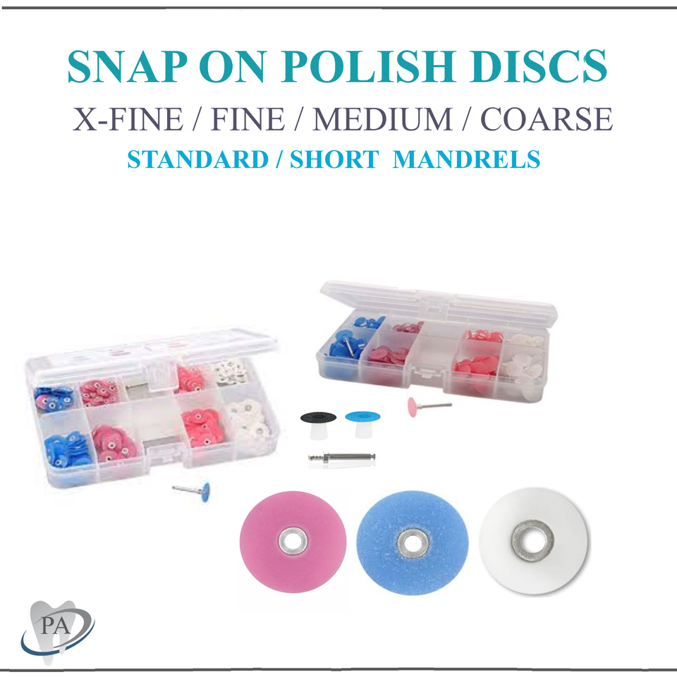 Dental SNAP ON POLISH DISCS - Contouring and Polishing System, Mandrels ...