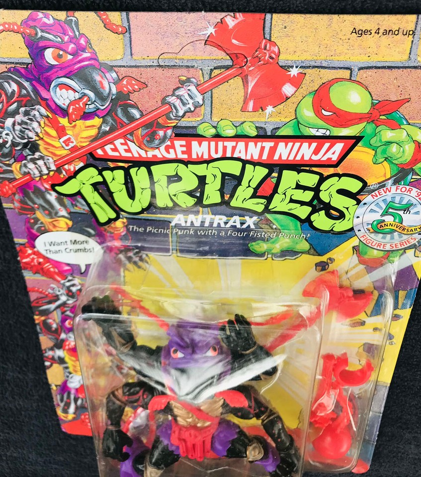 Teenage Mutant Ninja Turtles Antrax MOC Unpunched 1991 Vintage ...