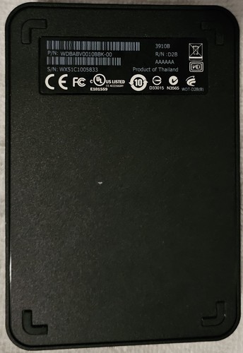 1-TB Used WD My passport SATA external hard drive 100% Health With Data ...