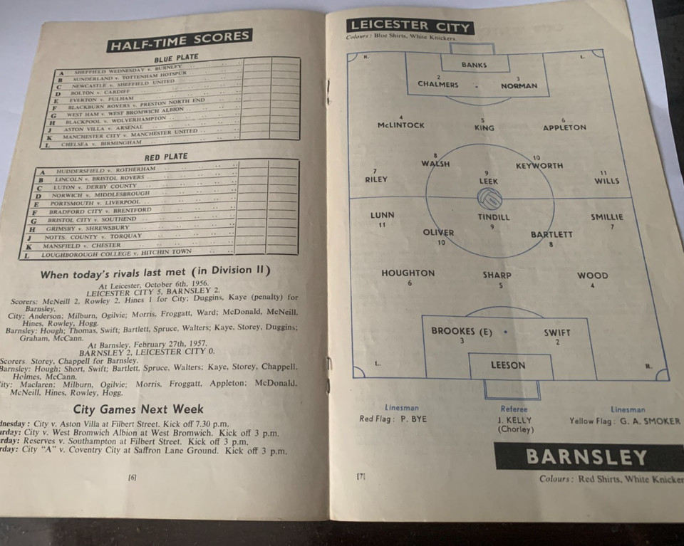 LEICESTER CITY V BARNSLEY 1960/61 - FA CUP QUARTER FINAL PROGRAMME ...