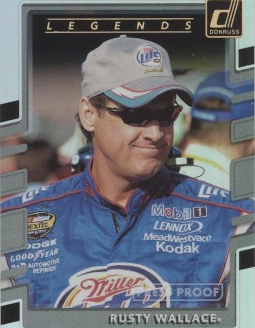 2018 Panini Donruss NASCAR - Legends Rusty Wallace #154 Press Proof ...