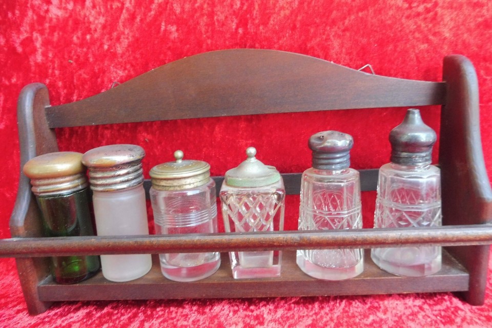 Antique Spice Rack, Spice Board, Wood Glas, Metal | eBay Australia