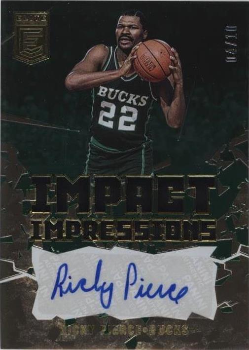 2021-22 Donruss Elite - Impact Impressions Ricky Pierce #II-RPI Gold ...