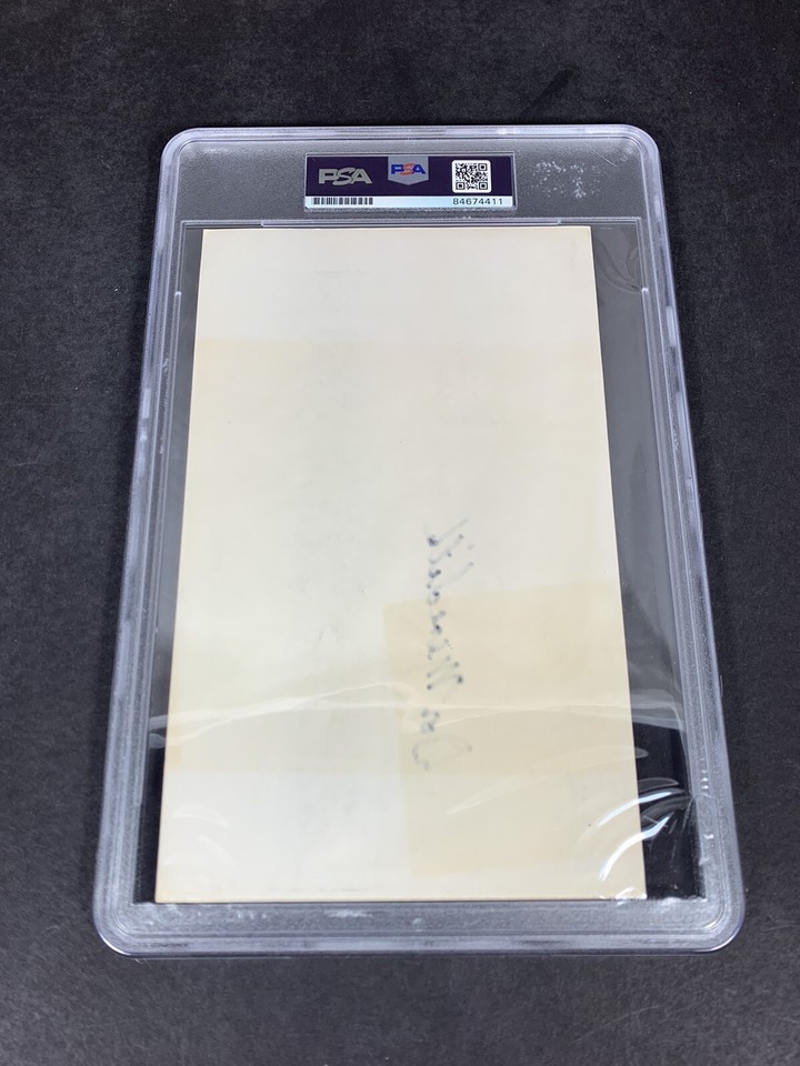 Don Meredith & Dan Reeves Dallas Cowboys Autograph 5 X 8 Index Card PSA ...