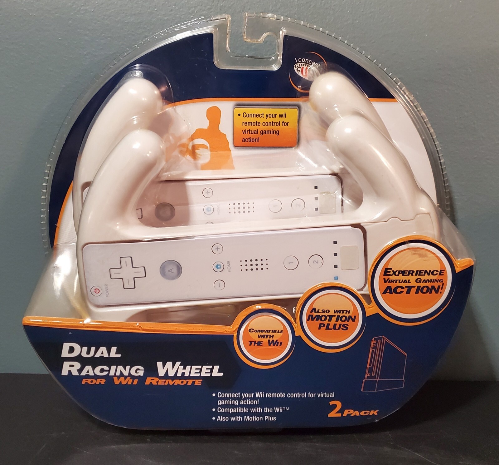 NEW Dual (x2) Racing Wheel Nintendo Wii : Video Games Compatible w ...