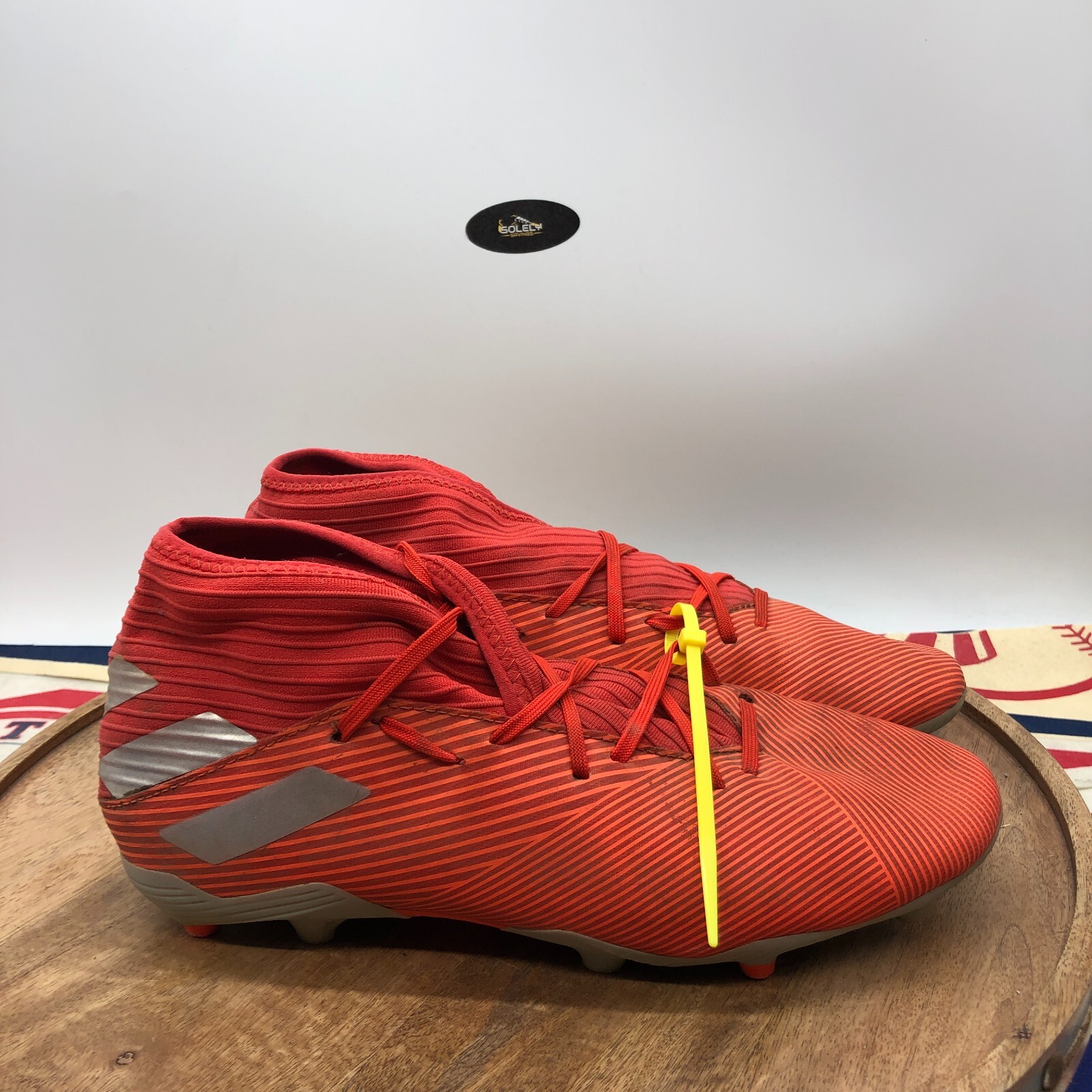 Adidas Mens Nemeziz 19.3 FG Solar Red Soccer Cleats B… - Gem