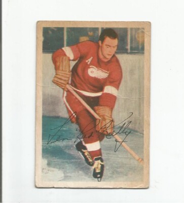 1953-54 LEONARD RED KELLY PARKHURST HOCKEY CARD #40 | eBay