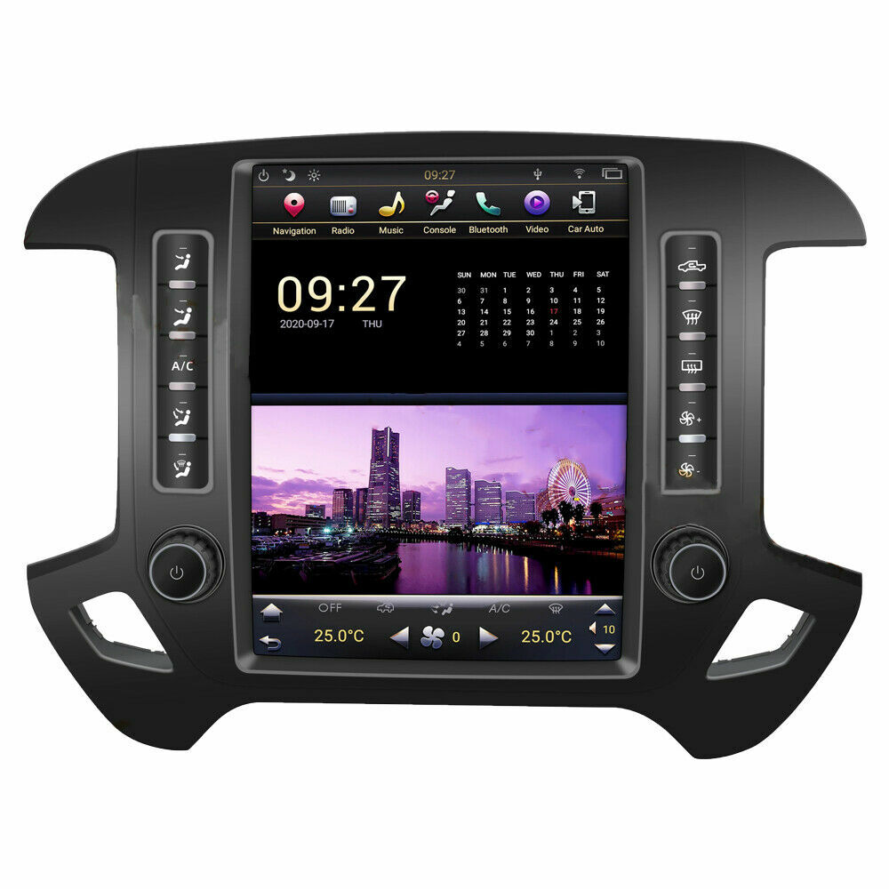 Android Tesla Vertical Screen Radio For Chevrolet Silverado GMC Sierra ...