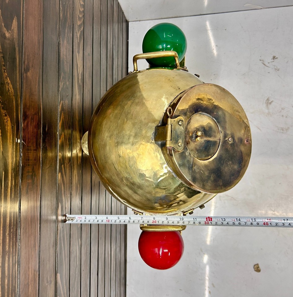 Vintage Saura Keiki Seisakusho Brass Giant Magnetic Binnacle Compass ...