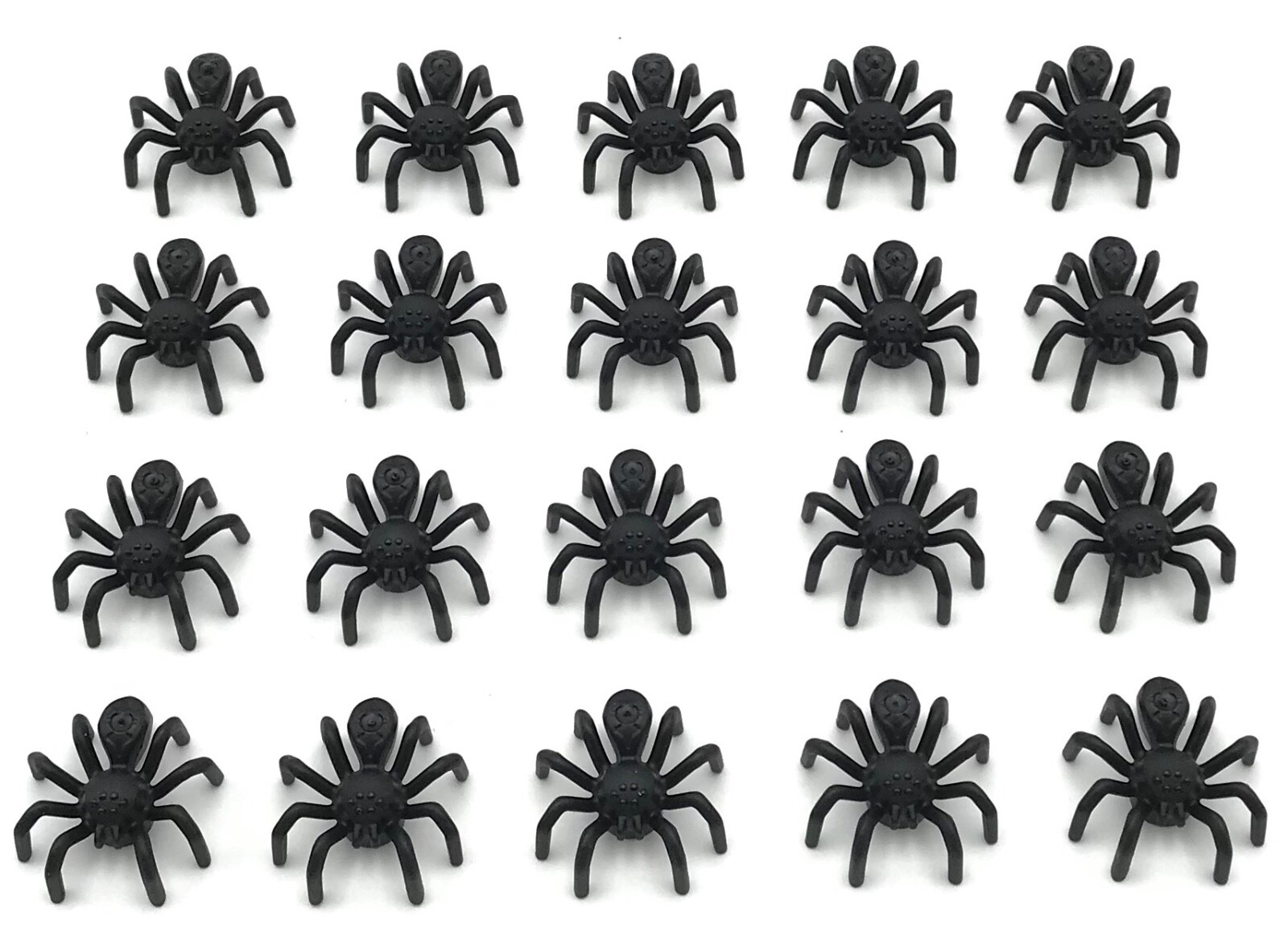 LEGO 20 NEW BLACK SPIDER WITH ELONGATED ABDOMEN TARANTULA PARTS | eBay