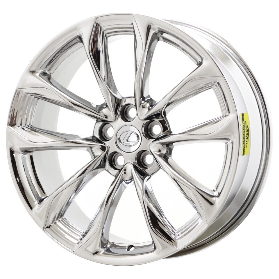 21" LEXUS LC500 PVD BRIGHT CHROME-C WHEELS RIMS FACTORY OEM 74361 (F ...