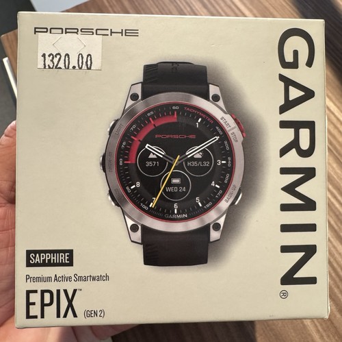 Porsche Garmin Gen 2 Epic Sapphire Smartwatch “NIB” | eBay