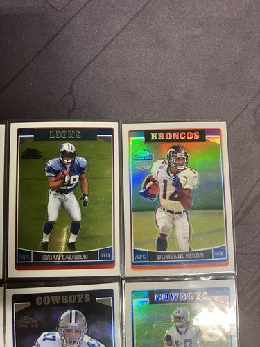 12- 2006 Topps Chrome Rookie Lot 2 Refractors And Some Special Editions ...