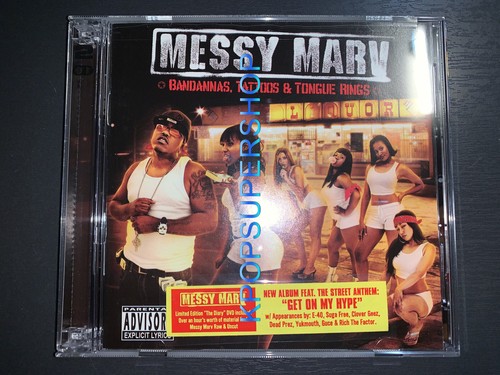 Messy Marv Album Bandannas Tattoos & Tongue Rings CD Booklet Great OOP ...