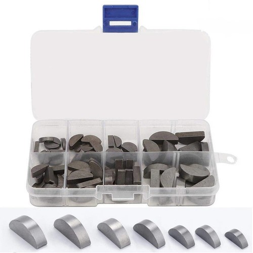 Set of 100 Woodruff Keys 8 Sizes C Type Half Moon for Machine ...