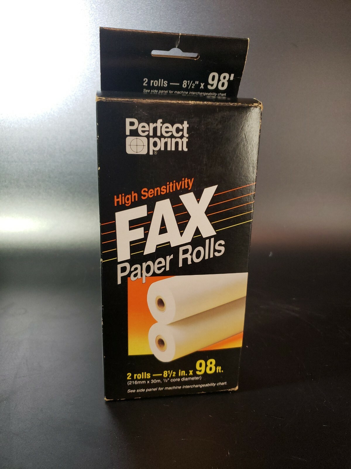 2 PACK- Fax Paper Rolls Perfect Print High Sensitivity Thermal 8.5” & 1 ...