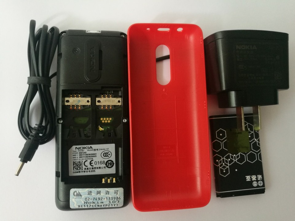 Original Nokia 107 FM Radio Dual SIM Cards Good Quality Unlocked Mobile ...