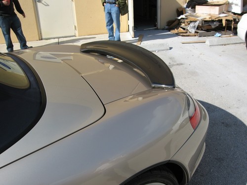 Porsche 986 Boxster 96-04 CF Aero Rear Wing Spoiler w/Brake Light Made ...
