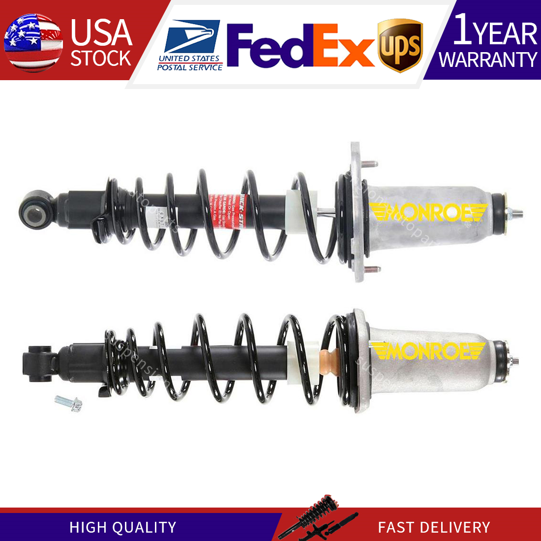 Rear Monroe Shocks Struts Coil Spring Strut For Mazda MX-5 Miata 2008 ...